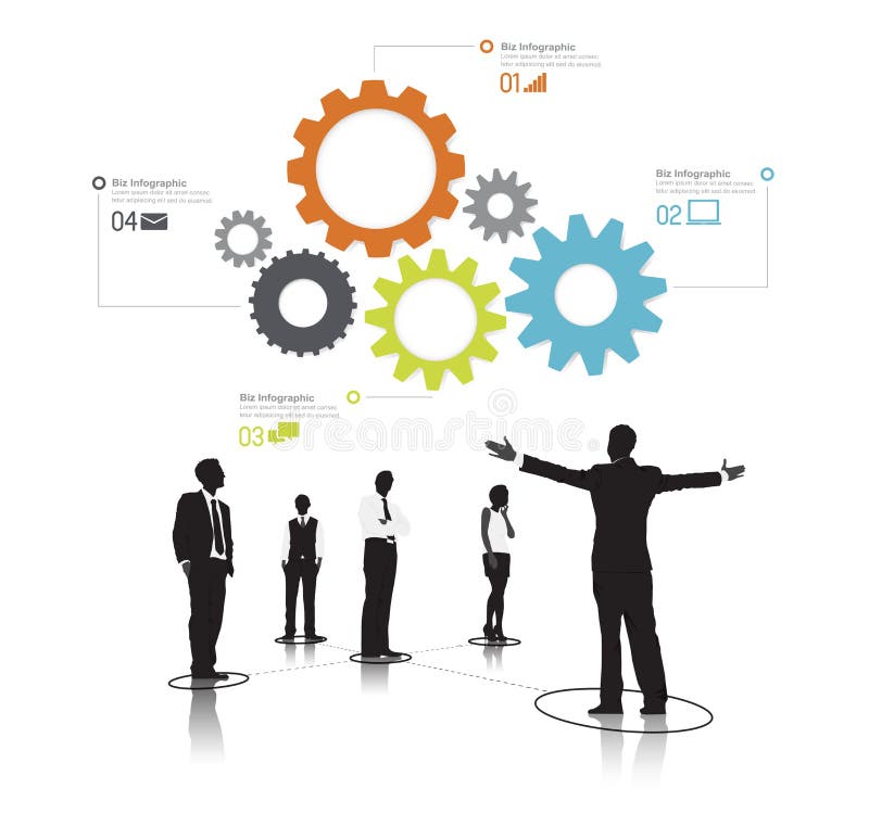 Vector of Diverse Business People Teamwork Concept Stock Illustration ...