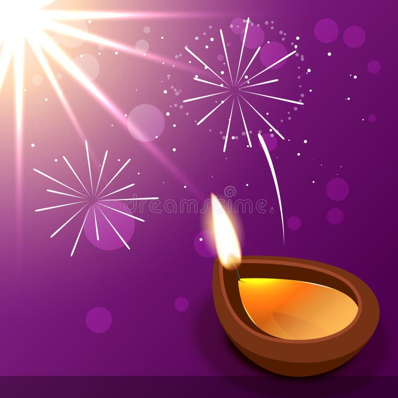 Vector diwali diya stock vector. Illustration of diwali - 34653725