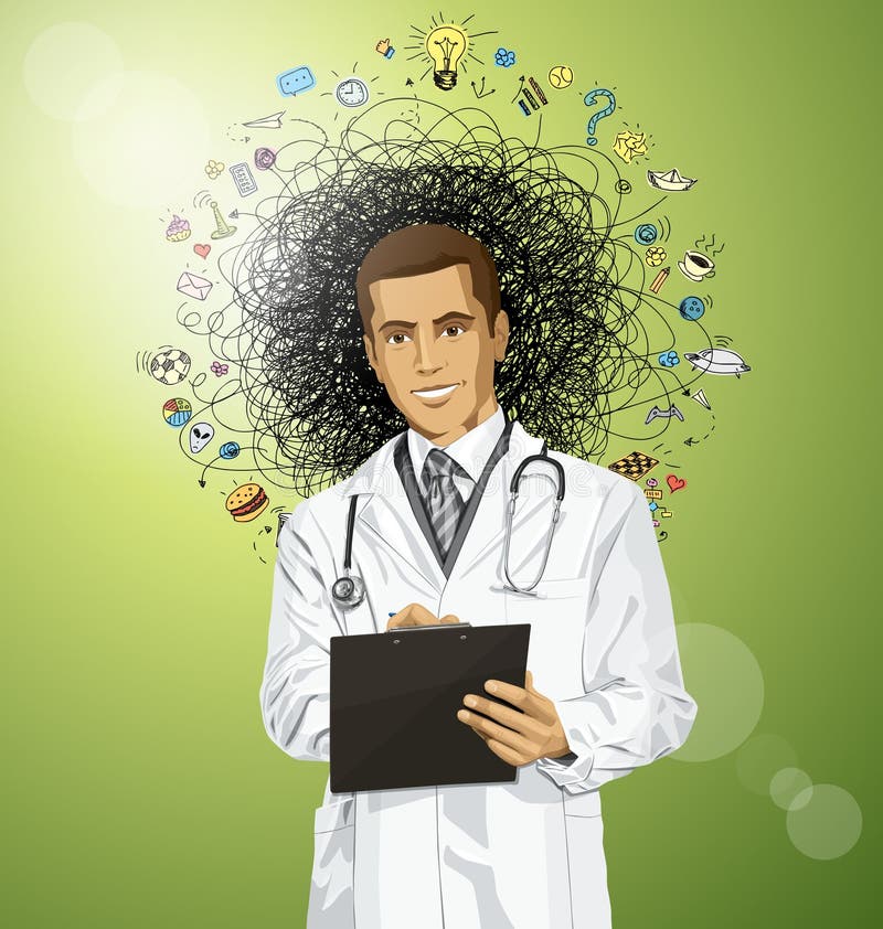 Vector Doctor Man with Clipboard Stock Vector - Illustration of doctor ...