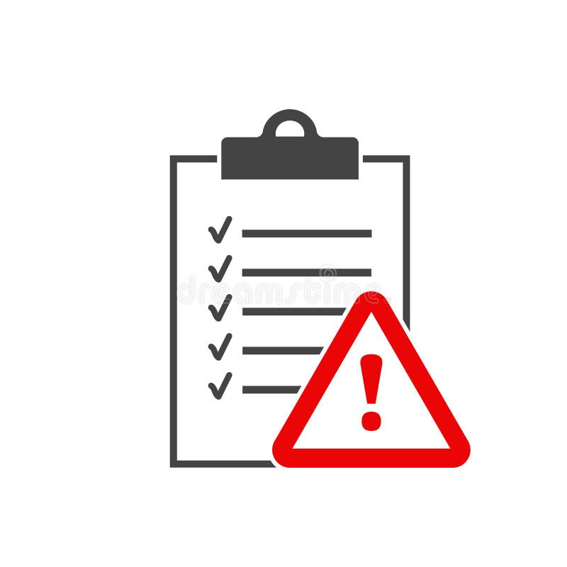 Vector Document Error Icon on White Isolated Background Stock Vector ...