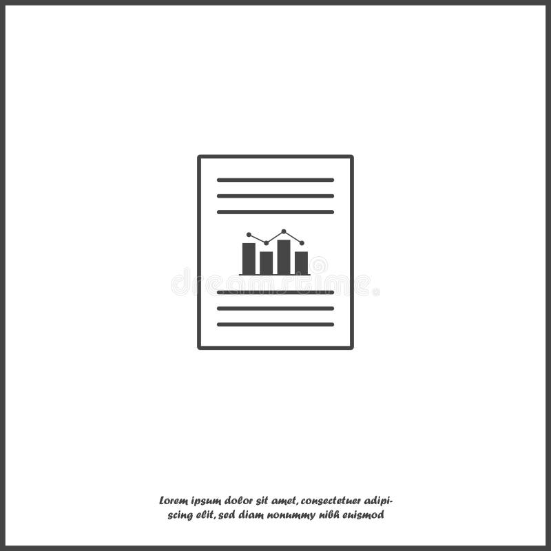 Vector Document Icon and Magnifier. Document Verification Symbol on ...