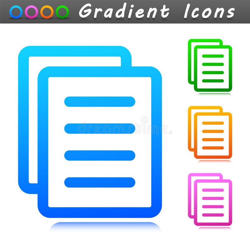 Vector Document Symbol Icon Sign Stock Vector - Illustration of icon ...