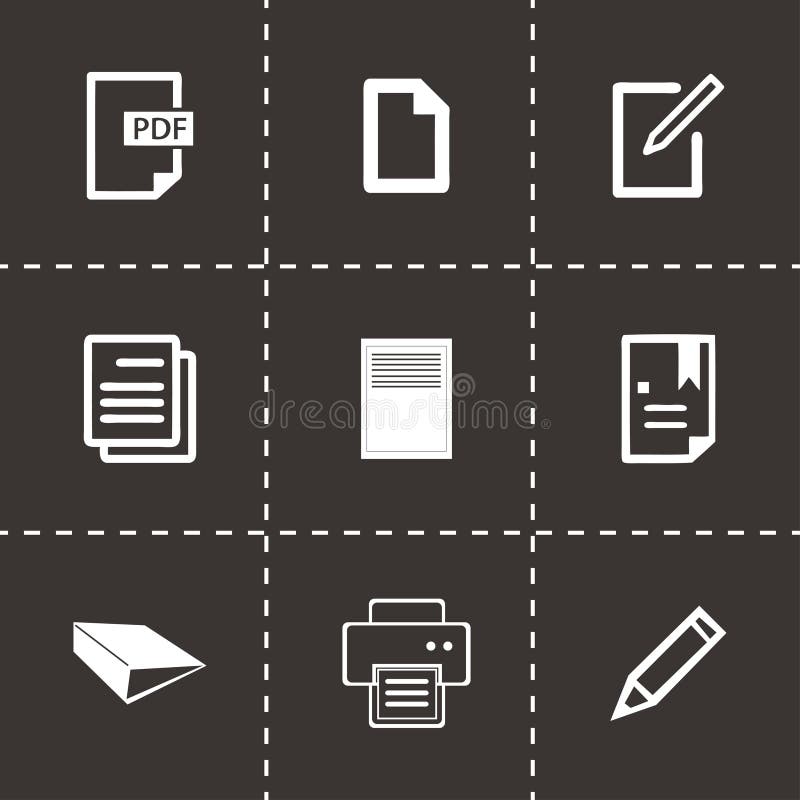 Vector Documents Pattern. Files Seamless Background Stock Vector ...