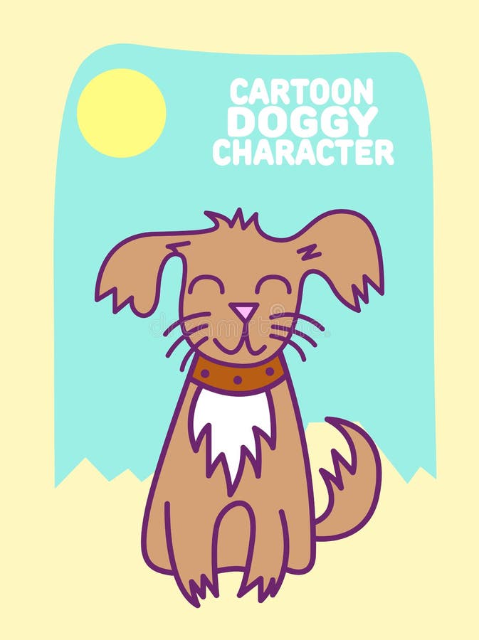 Vector Dog Cartoon Character, Happy Pet Stock Illustration ...