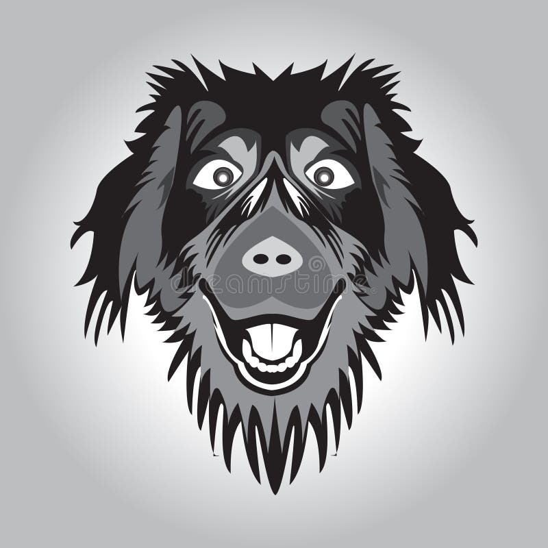 Vector of Dog Face Design on a White Background. Animal Stock ...