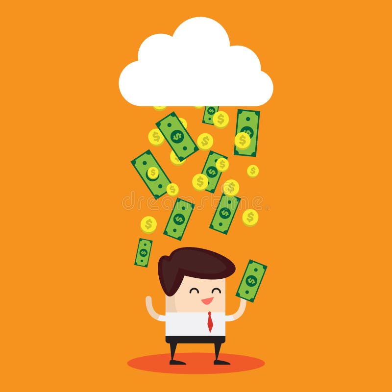 Raining Dollar Bills Stock Illustrations – 134 Raining Dollar Bills ...