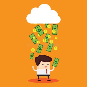 Money Cloud Raining Money Stock Illustrations – 87 Money Cloud Raining ...