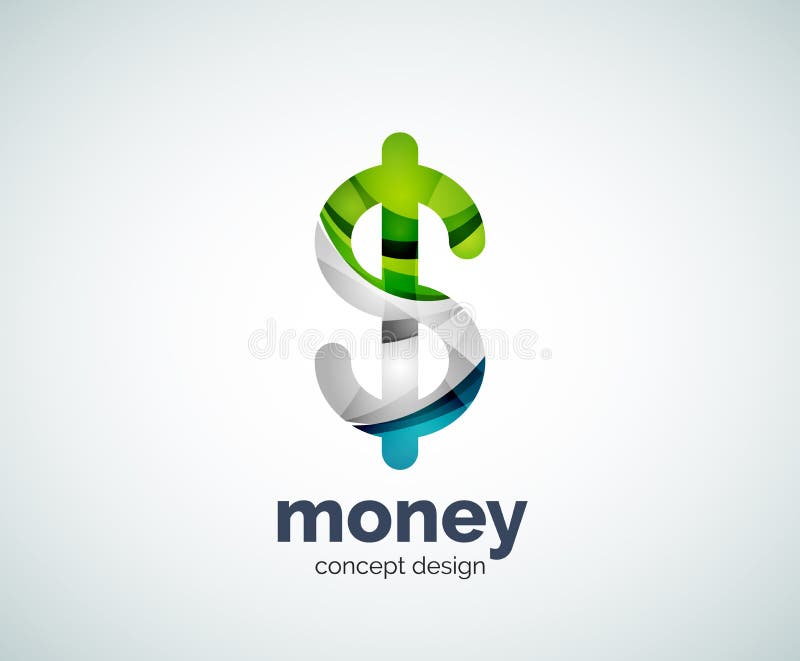 Vector dollar sign stock vector. Illustration of abstract - 74355345