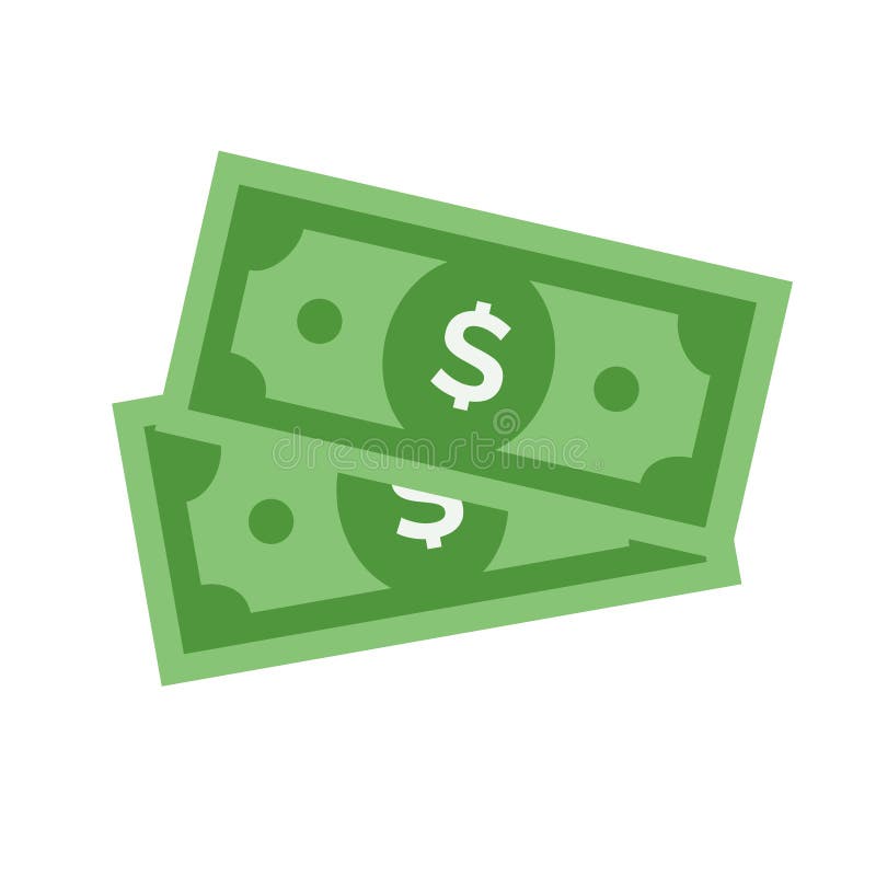 Vector Dollar Sign, Money Dollar Icon - Currency Dollar Bill Symbol ...