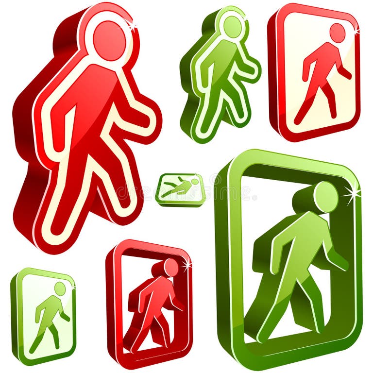 Walk Signal Stock Illustrations – 2,761 Walk Signal Stock Illustrations ...