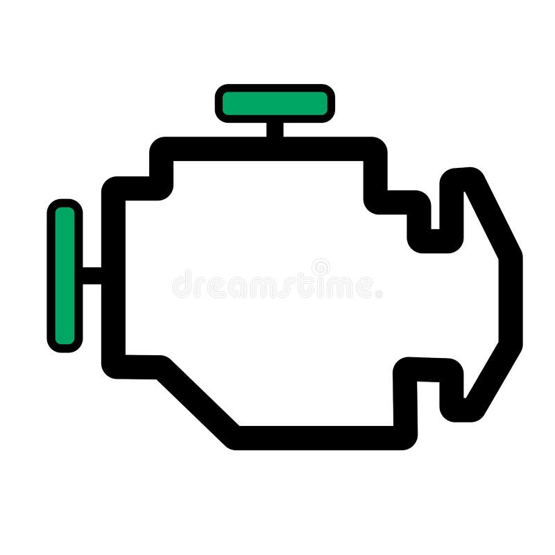 Vector Doodle Car Engine Icon, Website Icon Stock Vector - Illustration ...
