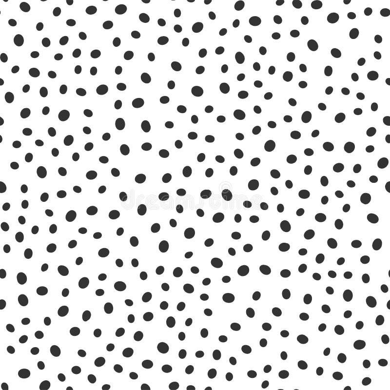 Vector Doodle Dots Seamless Pattern. Winter Snowfall Christmas Print ...