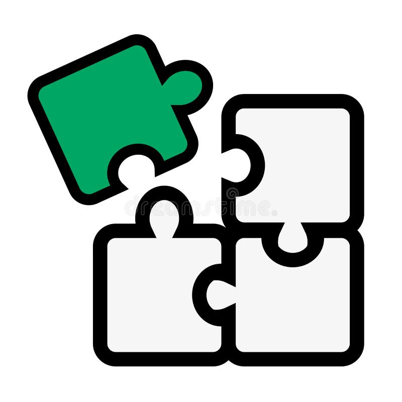 Vector Doodle Icon Puzzles, Puzzle Details, Website Icon Stock Vector ...