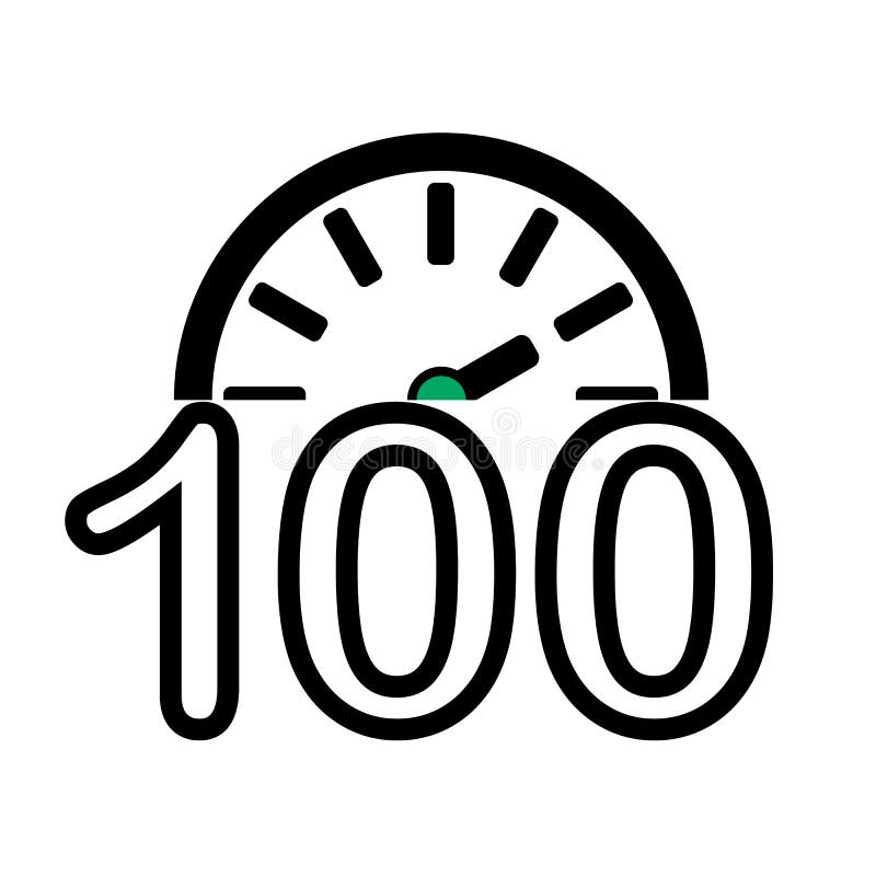 Vector Doodle Icon Speedometer, Speed, Website Icon Stock Illustration ...