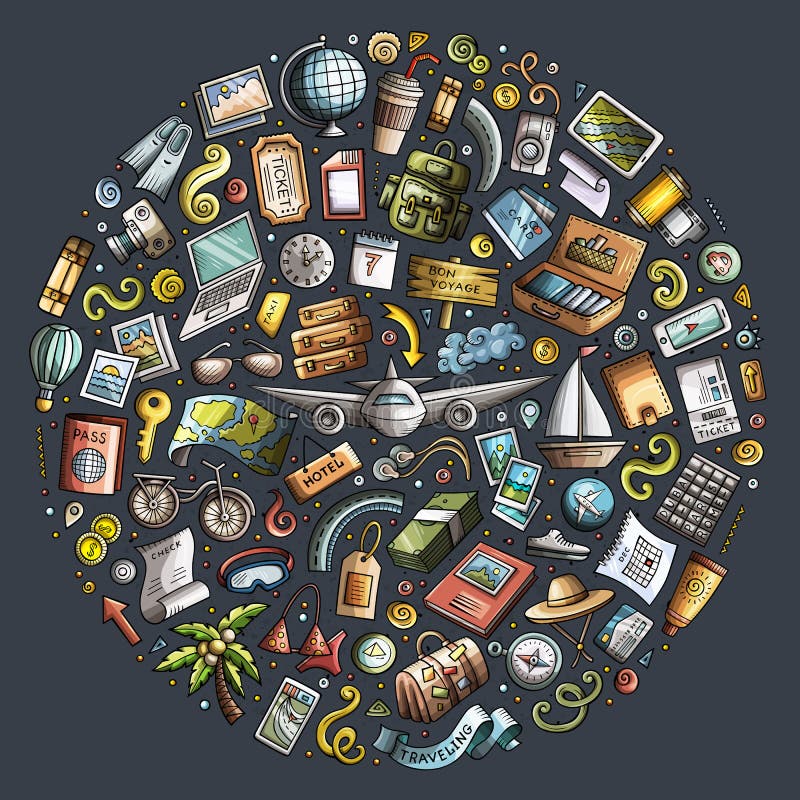 Cartoon Explorer Items Vector Stock Illustrations – 181 Cartoon ...