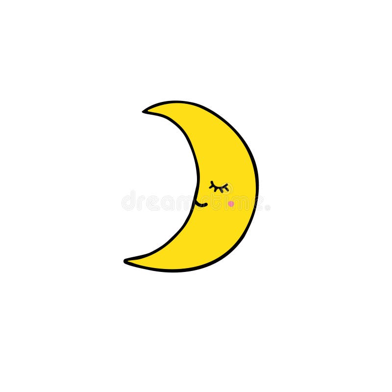 Sketch Moon Face Color Stock Illustrations – 554 Sketch Moon Face Color ...