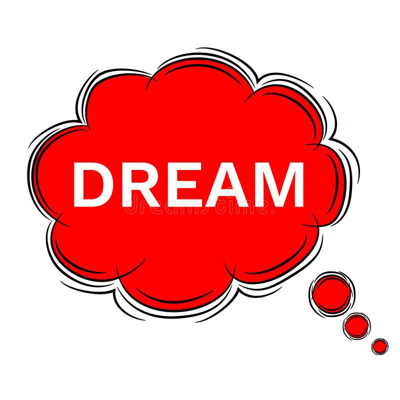 Vector Doodle of Speech Bubble DREAM . EPS8 . Stock Vector ...