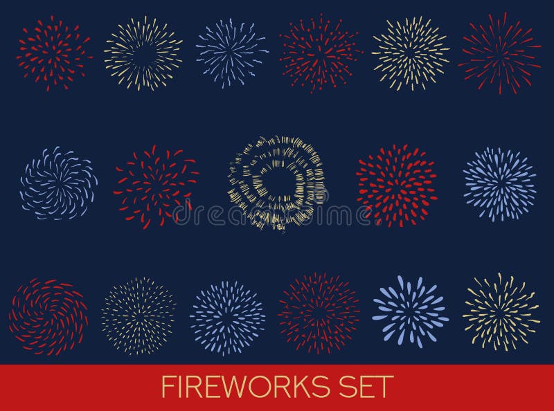 Vector Doodle Sun Rays or Starbursts. Stock Vector - Illustration of ...