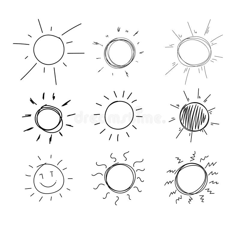 Scribble Sun Stock Illustrations – 5,134 Scribble Sun Stock ...