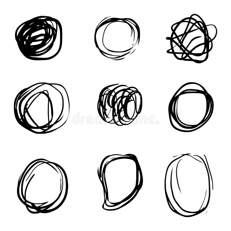 Vector Doodle Tangled Lines are Hand Drawn with Lots of Collectibles ...