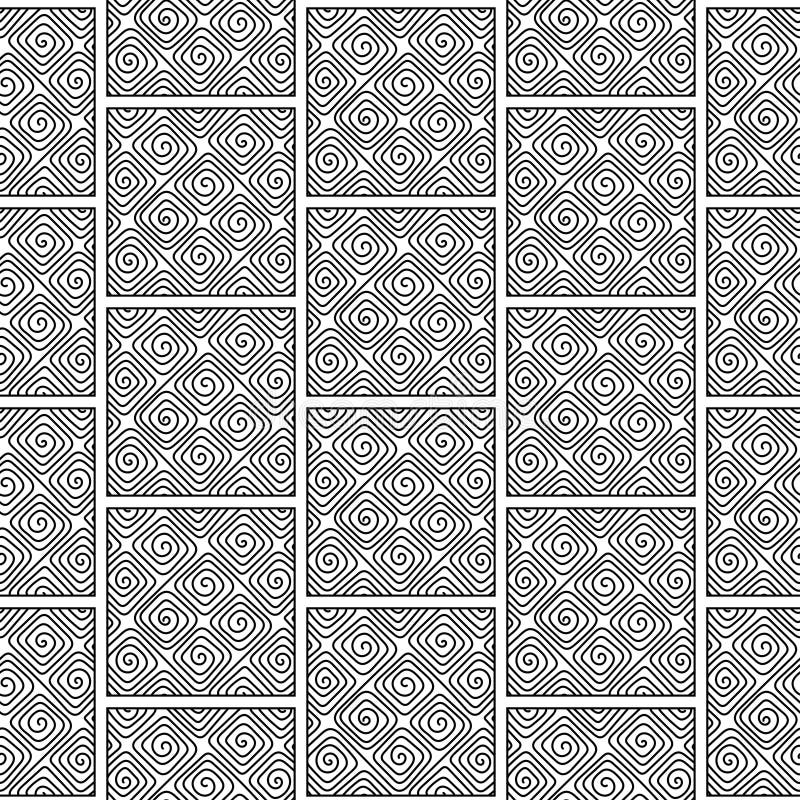 Vector doodle tile pattern stock vector. Illustration of line - 182877322