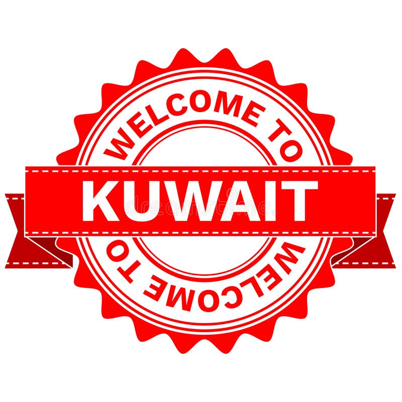 Welcome To Kuwait. Welcome To Kuwait Isolated Sticker Stock Vector ...