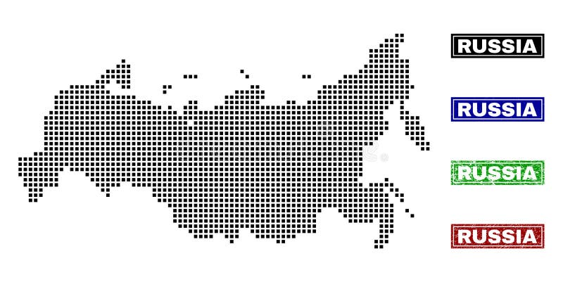 Russia Map Pixel Stock Illustrations – 493 Russia Map Pixel Stock ...