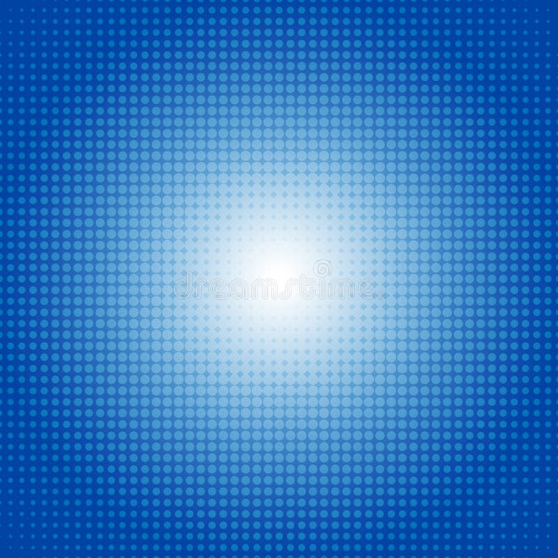 Vector Dot Gradient Blue Halftone Pattern Abstract Background Concept ...