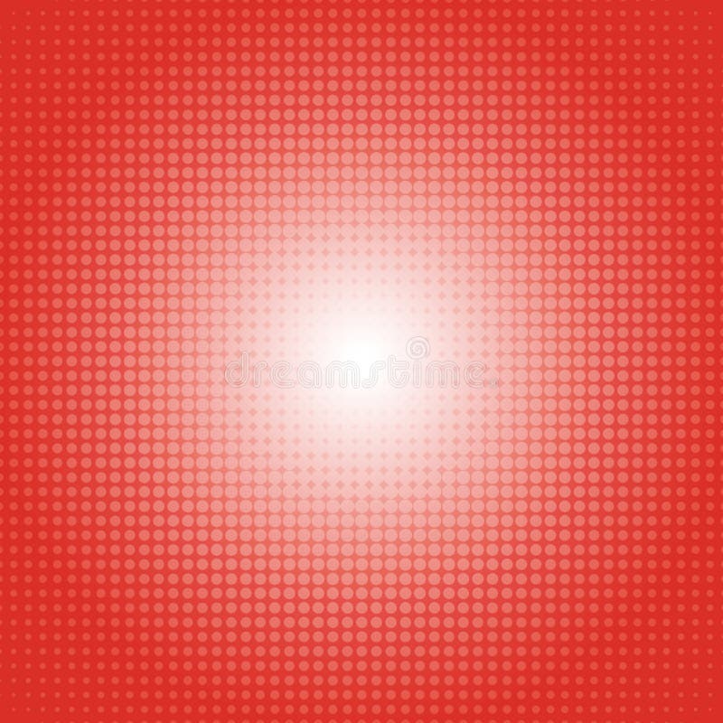 Vector Dot Gradient Red Halftone Pattern Abstract Background Concept ...