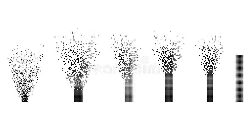 Vector Flat Dot Rectangle Integration Abstract Illustration Stock ...