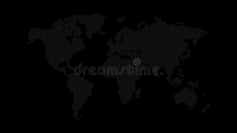 Vector Dot World Map for Global Projects and Presentations Stock Vector ...