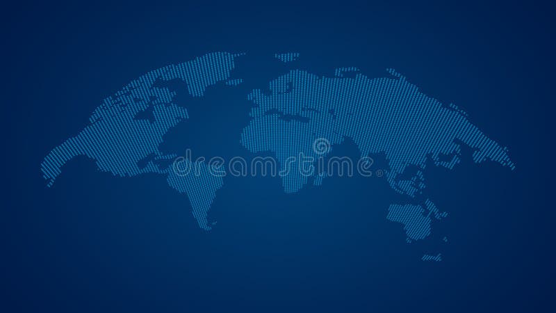 Vector Dot World Map for Global Projects and Presentations Stock Vector ...