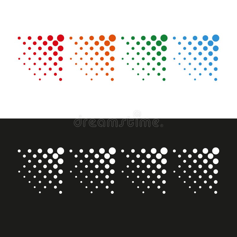 Vector Dotted Arrows Design Stock Vector - Illustration of dotted ...
