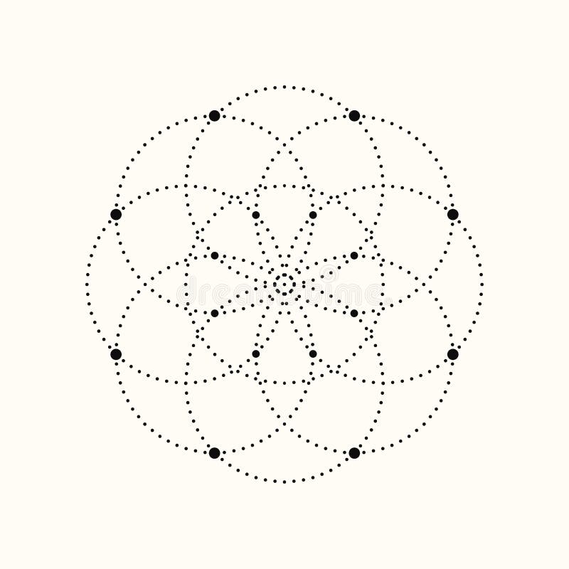 Vector Dotted Geometric Shape. Stock Vector - Illustration of business ...