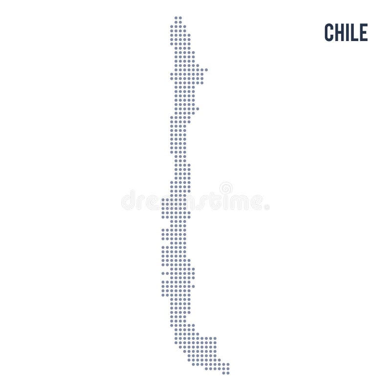 Vector Map of Chile Isolated on White Background. Stock Illustration ...