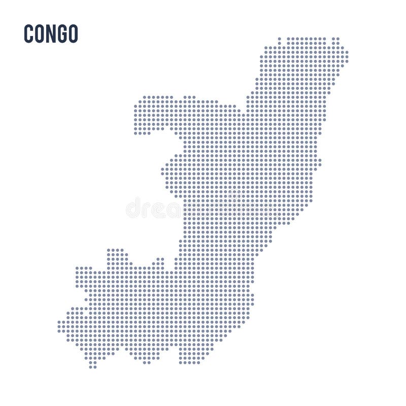 Vector Map of Congo Isolated on White Background. Stock Vector ...