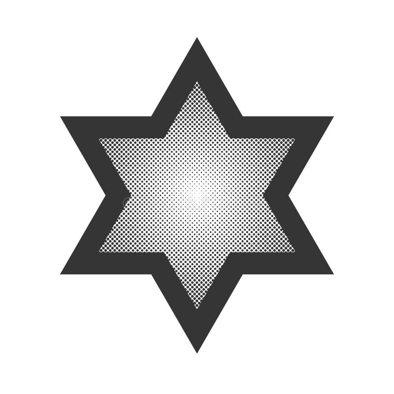 Vector Dotted Star Von David in Pop-Art-Design Stock Abbildung ...