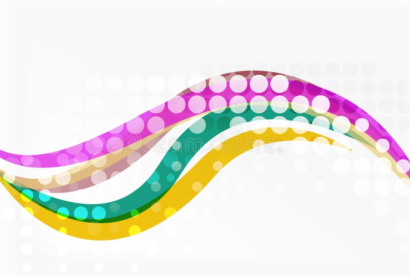 Vector Dotted Wave Template Stock Vector - Illustration of grid, motion ...