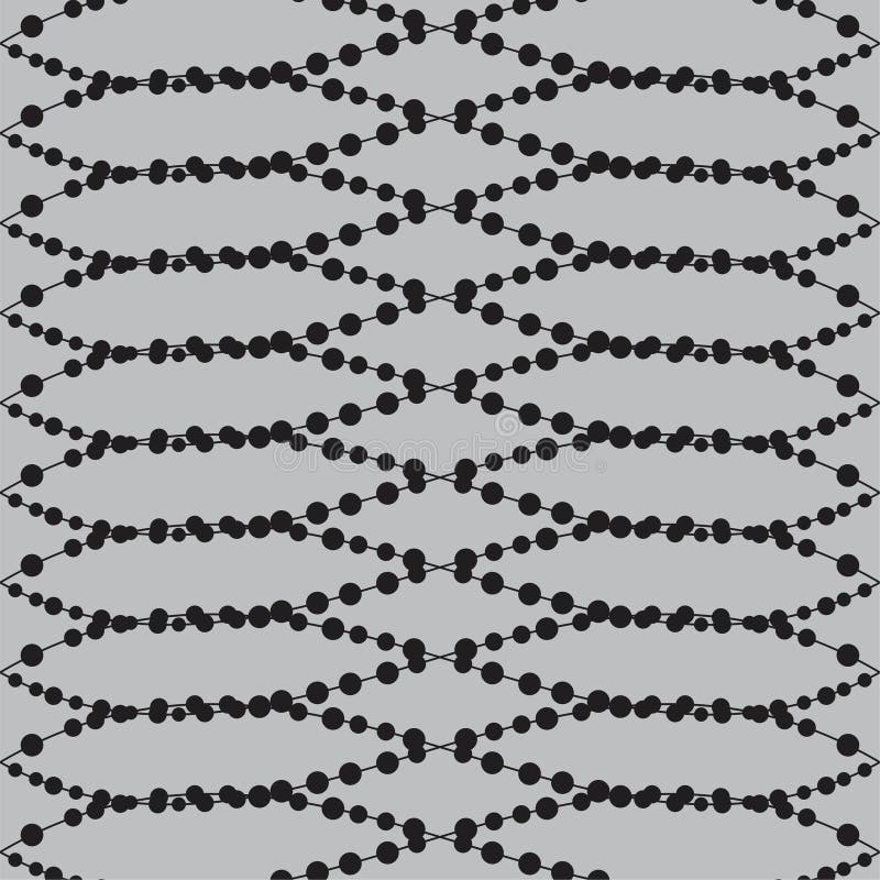 Vector Dotted Wavy Dash Line Seamless Pattern CDR X6 Stock Vector ...