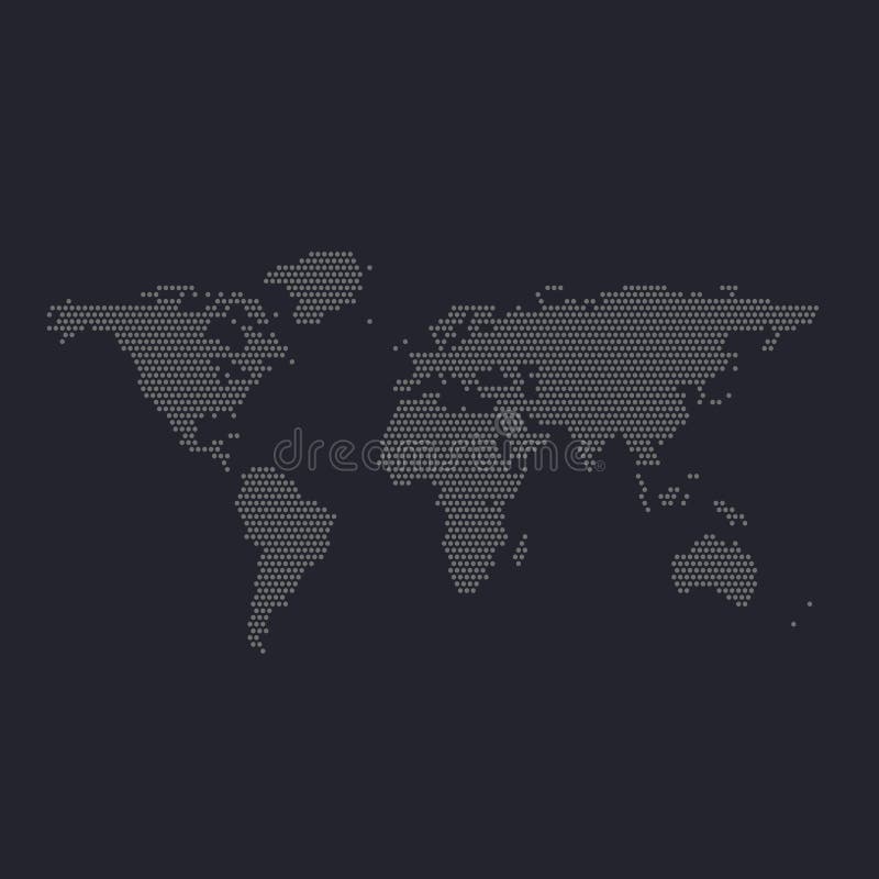 Vector Dotted World Map. Vector Illustration Stock Vector ... Vector Dotted World Map. Vector Illustration Stock Vector ...