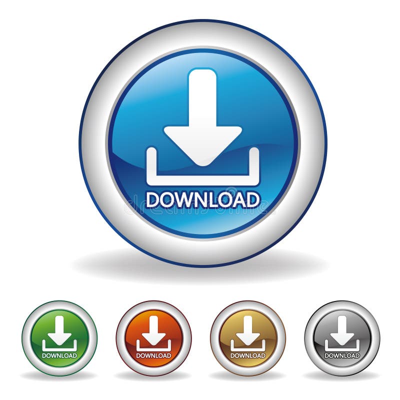 Download Button stock illustration. Illustration of button - 730615