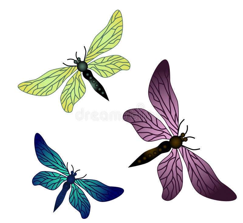 Abstract Dragonfly Clip Art Stock Illustration - Illustration of ...