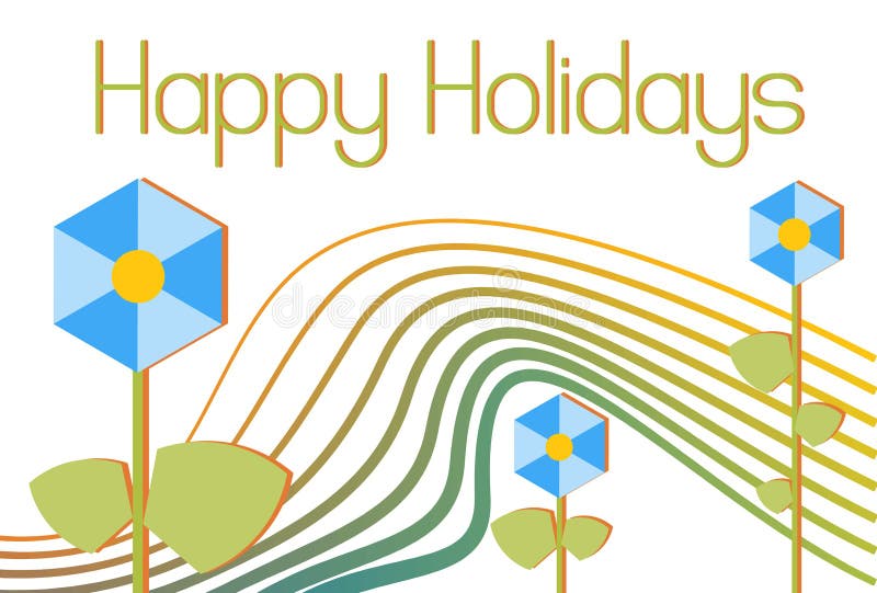 Vector Drawing. Abstract Spring Background. Happy Holiday. Stock Vector ...