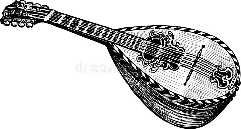 Mandoline stock vector. Illustration of skill, drawing - 29774556