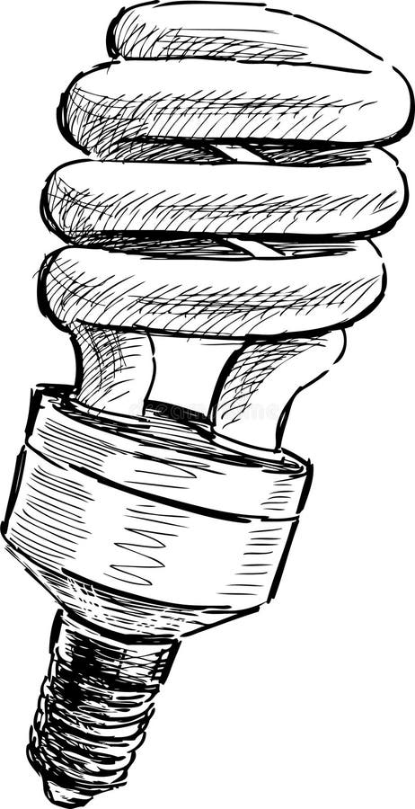 Energy saving bulb stock vector. Illustration of technology - 30067411