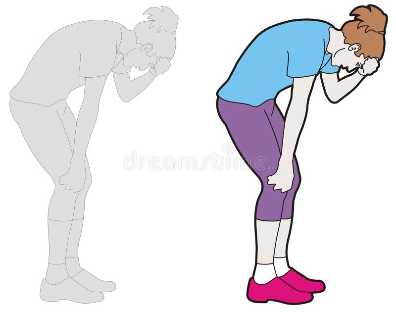 Exhausted Runner Clipart