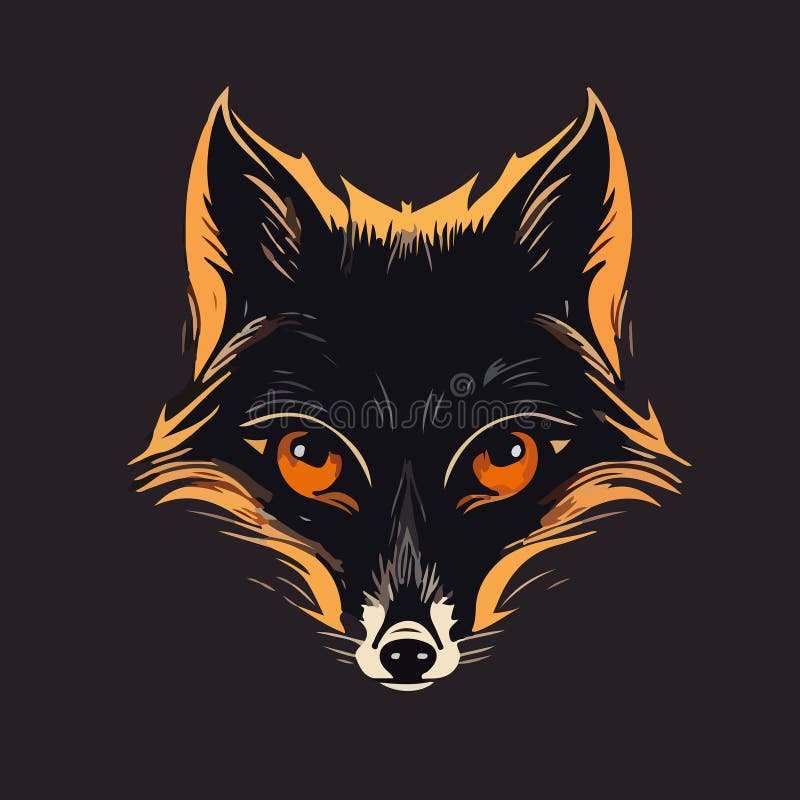 Vector Drawing of a Fox Head. for Your Logo or Sticker Design Stock ...