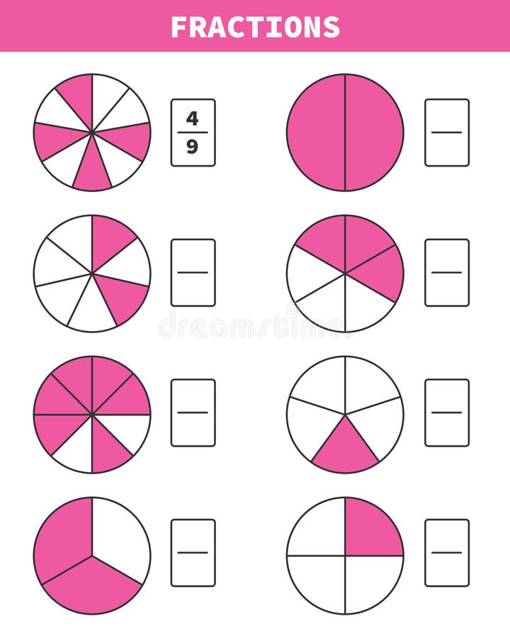Fractions Chart Stock Illustrations – 290 Fractions Chart Stock ...