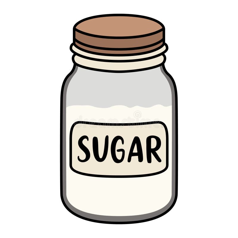A Vector Drawing of a Glass Jar Stock Vector - Illustration of ...