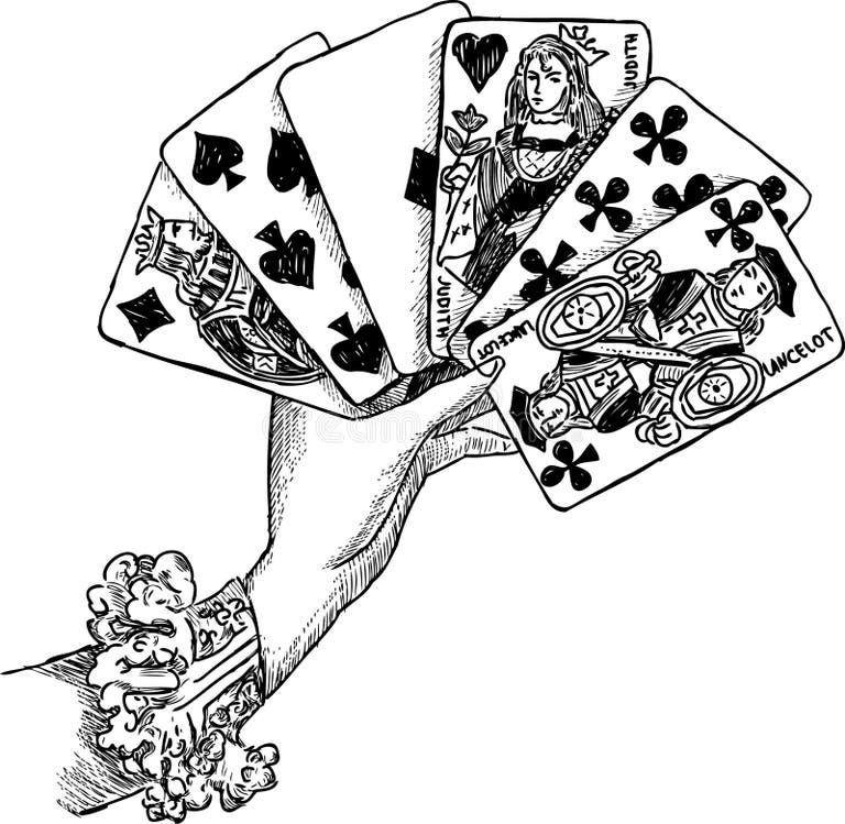 Playing Cards Sketch Stock Illustrations – 2,722 Playing Cards Sketch ...